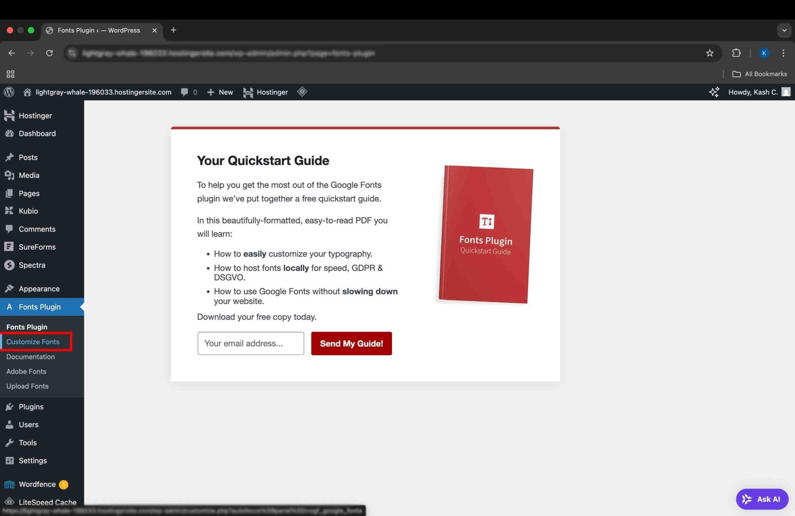 How to change Fonts in Wordpress? - 3 Easy Ways - Rising on the Web